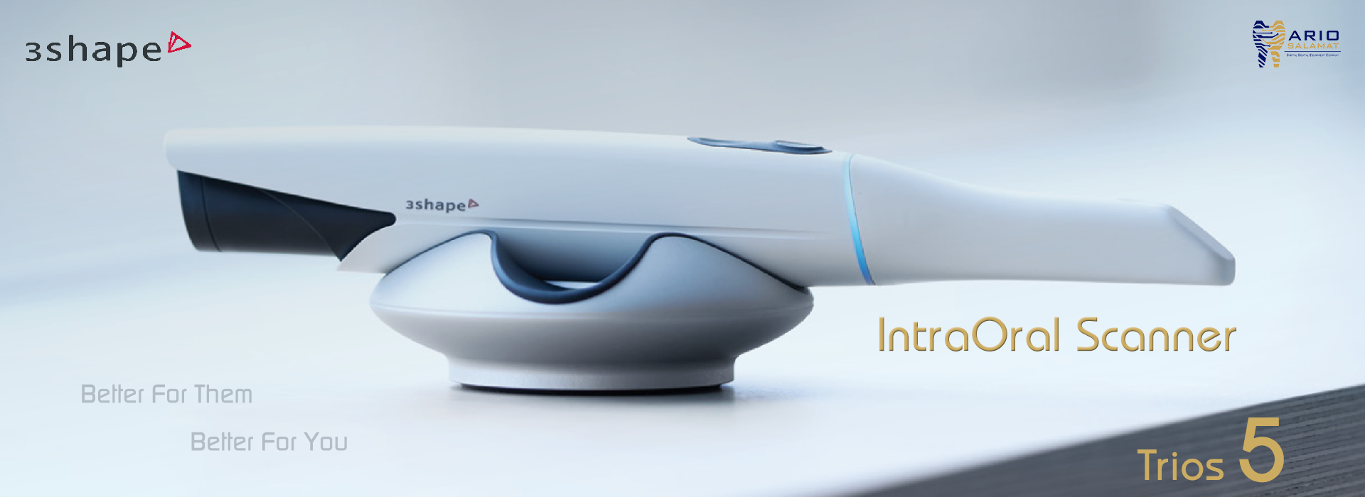 اسکنر داخل دهانی 3shape Trios 5 - آریوسلامت